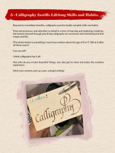 Calligraphy Crush